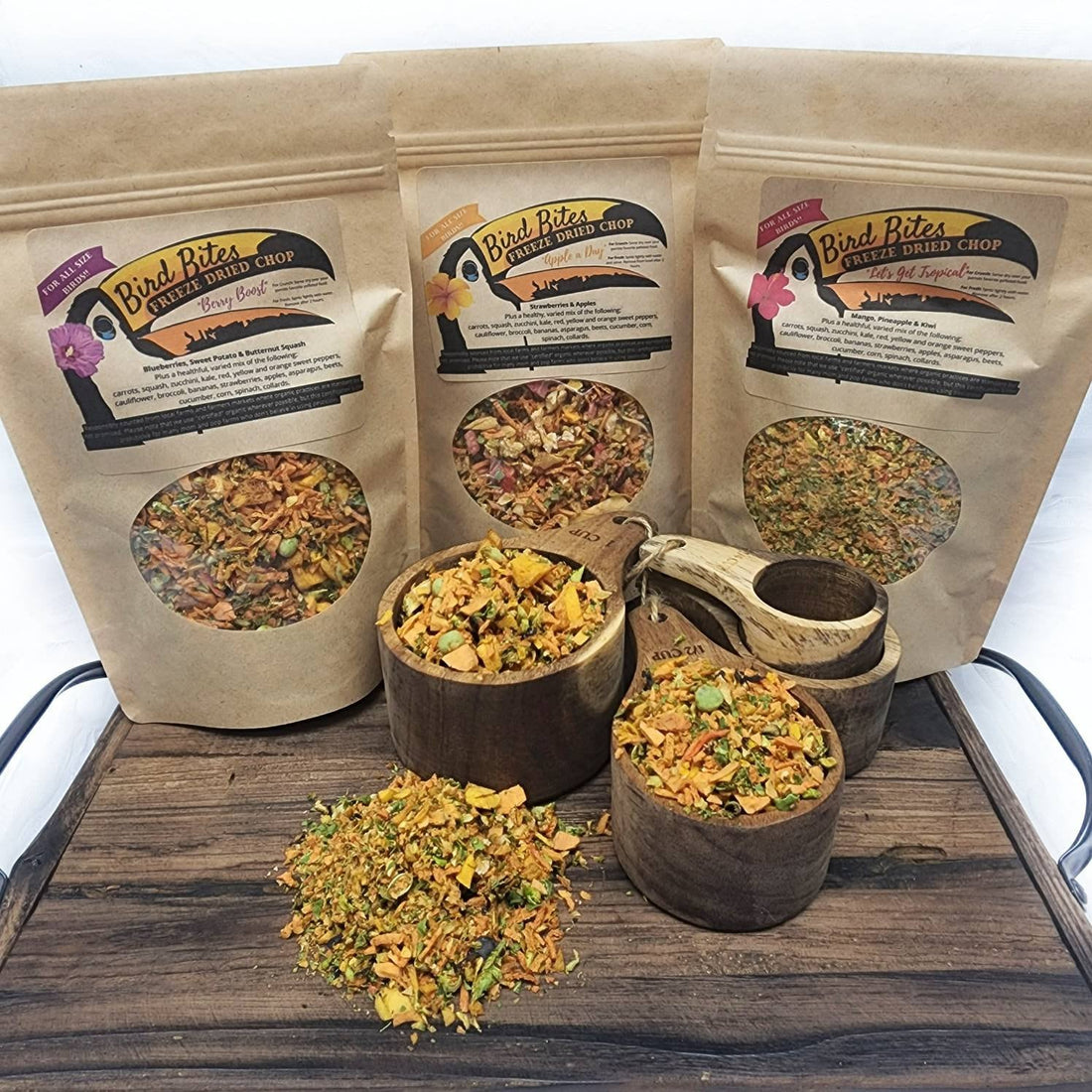 Freeze Dried Bird Chop – Healthy Daily Food for Parakeets, Cockatiels
